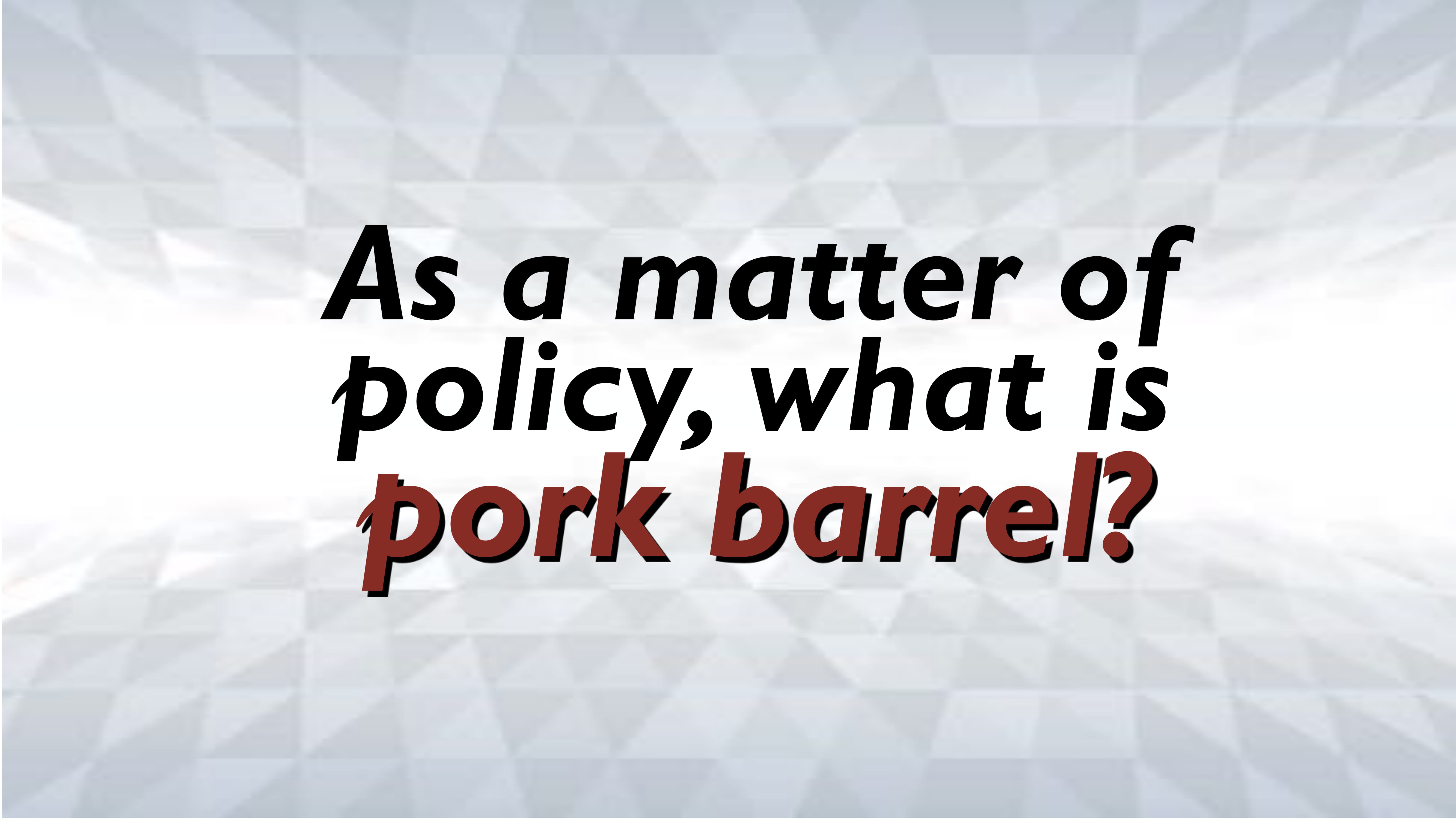 At a Glance: Pork in the Proposed 2019 National Budget - PING LACSON