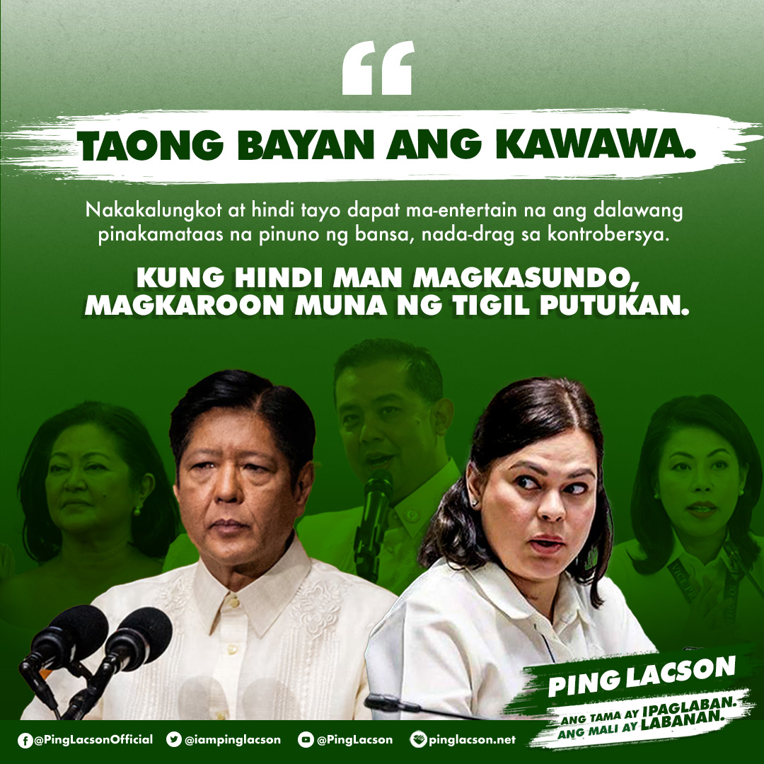 Ping Lacson Pushes ‘Political Ceasefire’ so Nation Can Address Economic ...